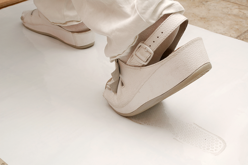 ProSafe cleanroom dust-binding mats 400 x 1150 mm white | Contents: 4